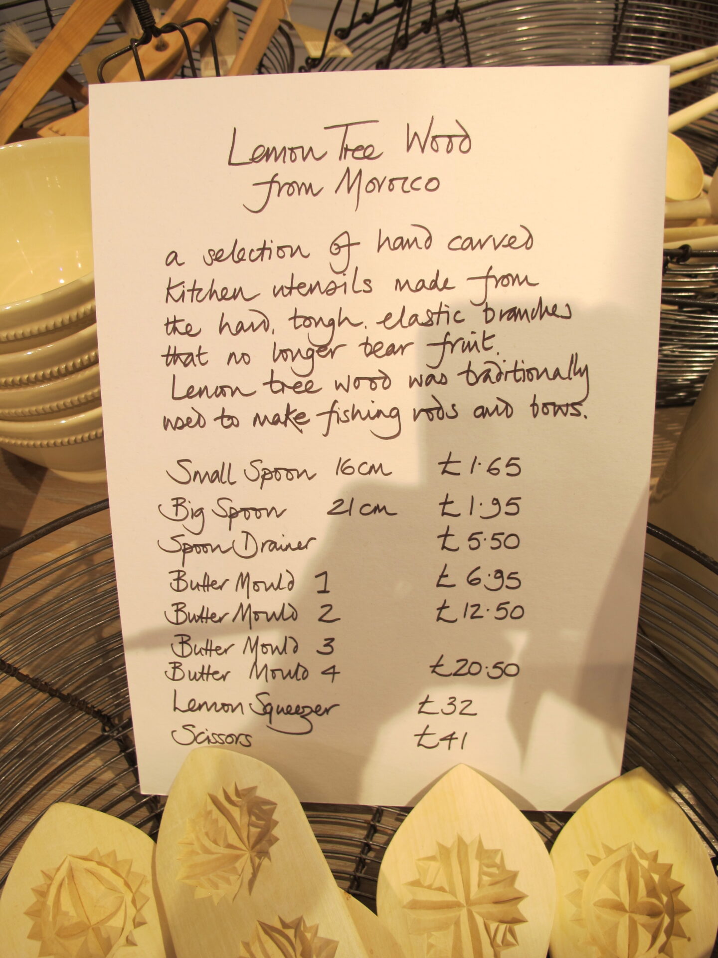 Lemon tree products – Few and Far – London – England – Just One Suitcase